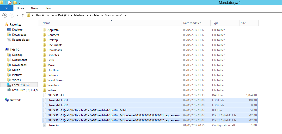 How to create mandatory profiles in Windows 10 Creators
