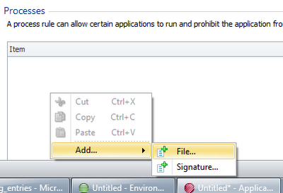 Using Process Rules in AppSense Application Manager