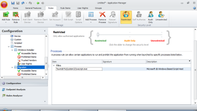Using Process Rules in AppSense Application Manager