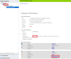 Enabling AppSense Application Manager Rules Analyzer logging