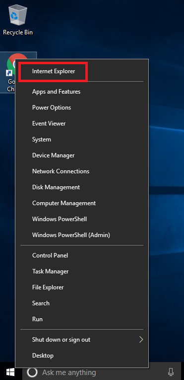 Replacing Settings with Control Panel in Windows 10 Creators
